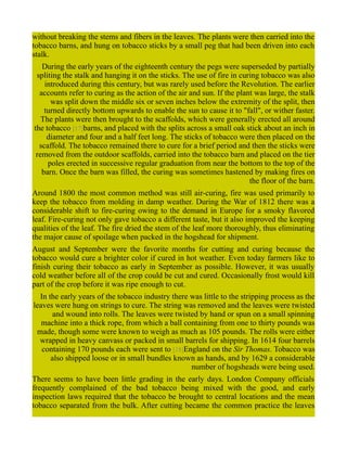 Tobacco In Colonial Virginia | PDF