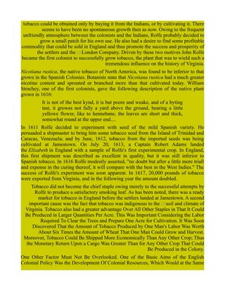 Tobacco In Colonial Virginia | PDF