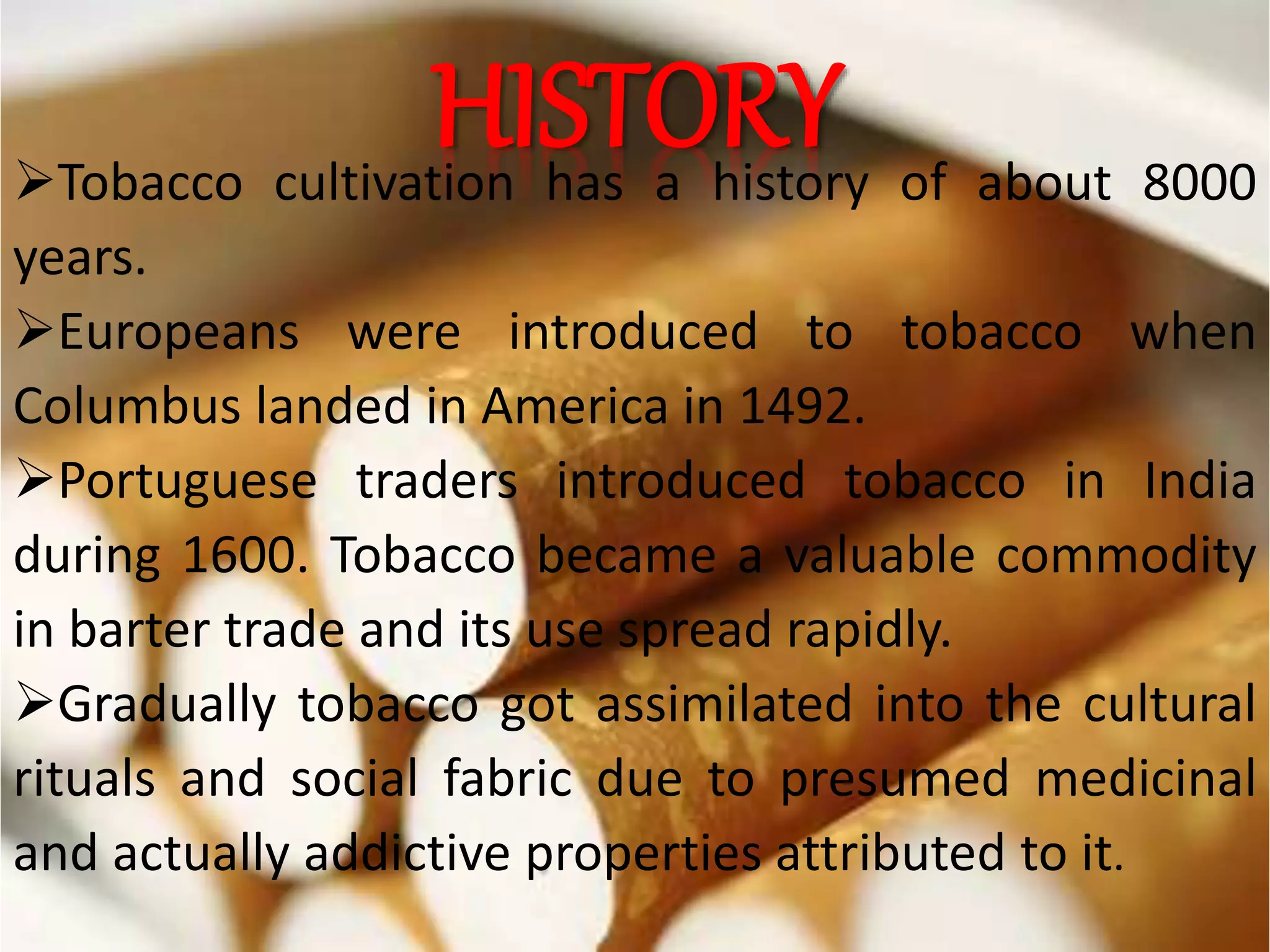 Tobacco industry | PPTX