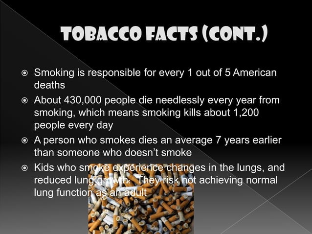 Tobacco Powerpoint | PPTX