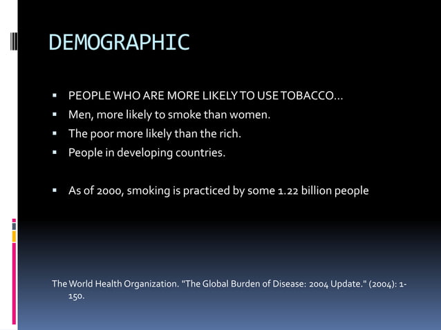 Tobacco presentation | PPTX | Illegal Drugs, Tobacco, eCigarettes ...