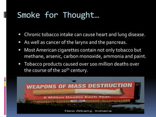 Tobacco presentation | PPTX