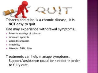 Tobacco/Nicotine presentation | PPTX
