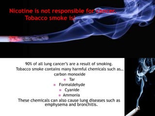 Tobacco/Nicotine presentation | PPTX