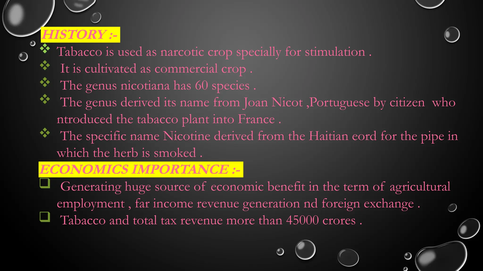 Tobacco ( pyridine and piperidine alkaloids ).pptx