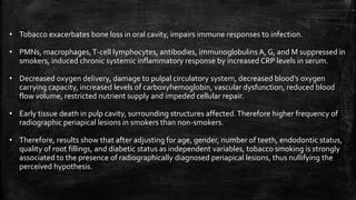 Tobacco smoking and radiographic periapical status | PPTX