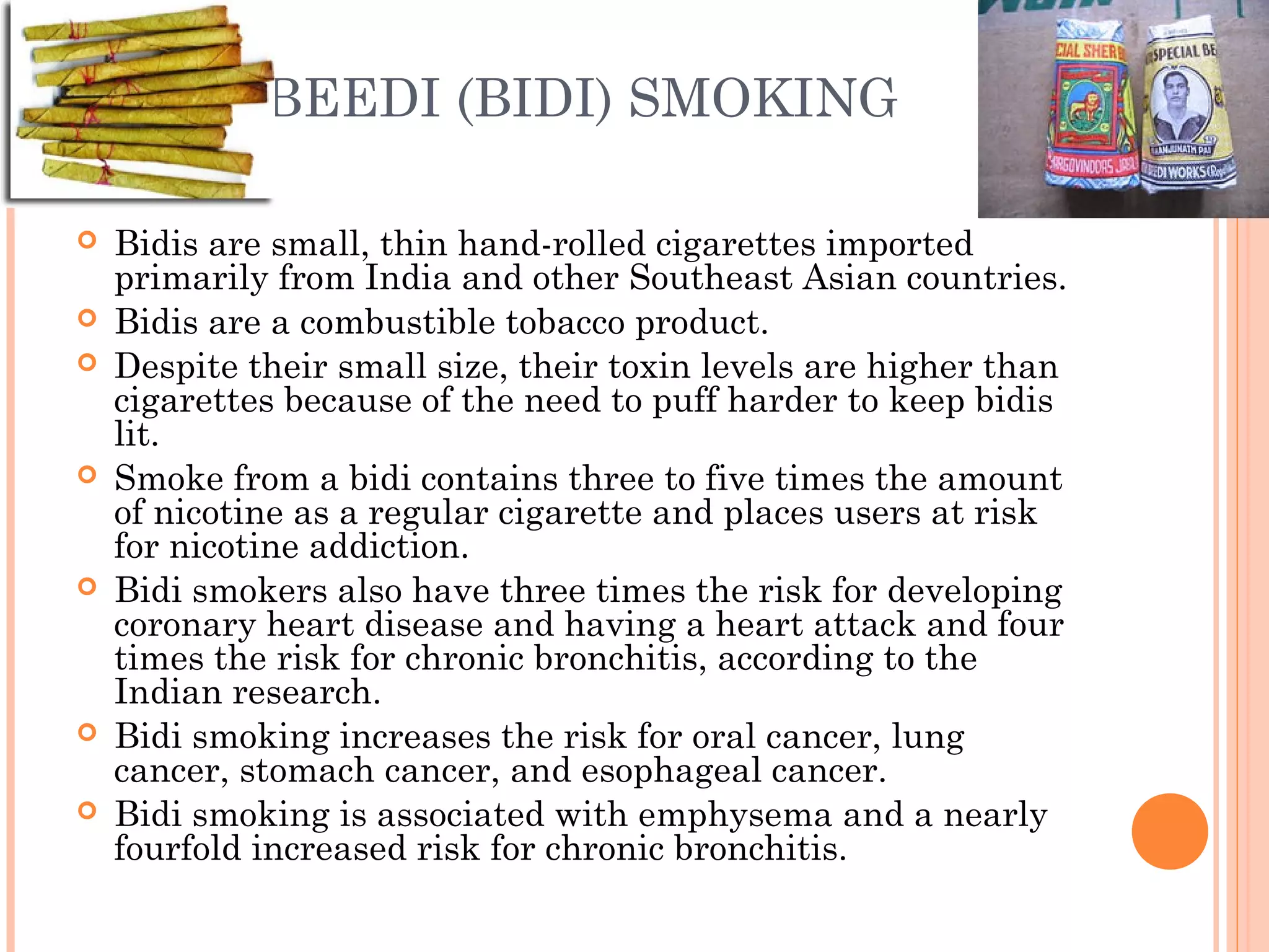 Harmful Health Effects of Tobacco consumption | PPT