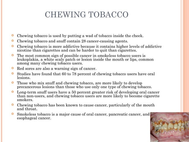 Harmful Health Effects of Tobacco consumption | PPT | Illegal Drugs ...