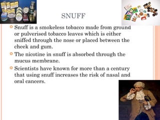 Harmful Health Effects of Tobacco consumption | PPT