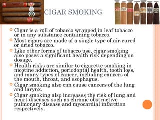 Harmful Health Effects of Tobacco consumption | PPT