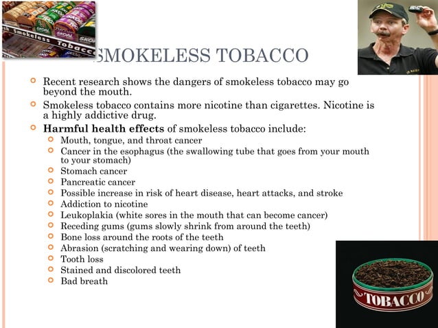 Harmful Health Effects of Tobacco consumption | PPT | Illegal Drugs ...