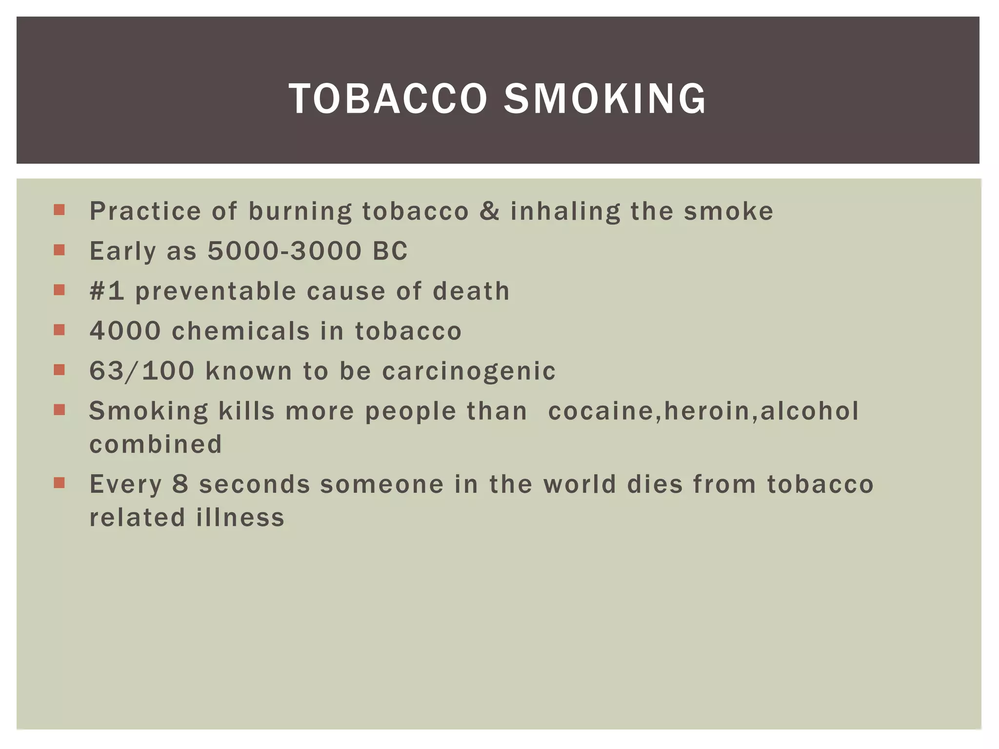 Tobaco smoking | PPTX