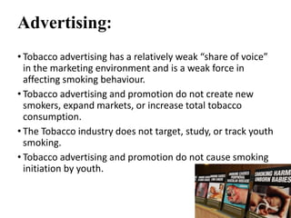 Tobacco products implications and policies | PPTX