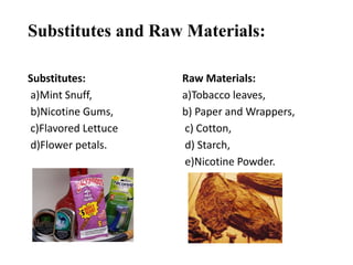 Tobacco products implications and policies | PPTX