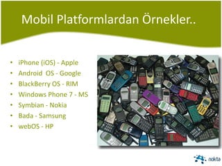 Android Programlama ve Mobil Dünya Semineri 1. Bölüm | PPTX