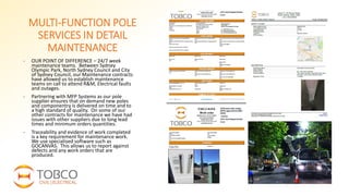 Tobco Multifunction Pole Capability | PDF | Civil Engineering Industry ...
