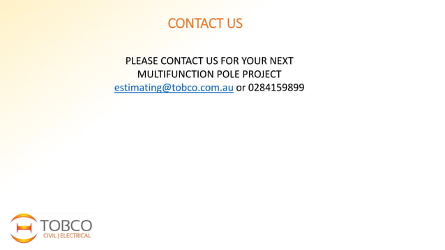 Tobco Multifunction Pole Capability | PDF | Civil Engineering Industry ...