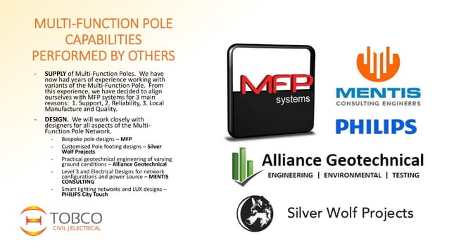Tobco Multifunction Pole Capability | PDF | Civil Engineering Industry | Industries