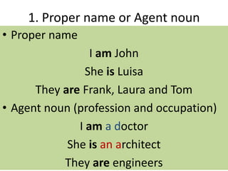 ESL TO BE COMPLEMENTS, BASIC LEVEL | PPT