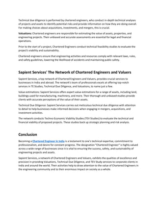 To be a Chartered Engineer in India is to possess the Highest Level of ...