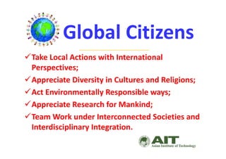 To become global citizens | PDF