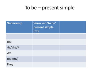 To be was were | PPT