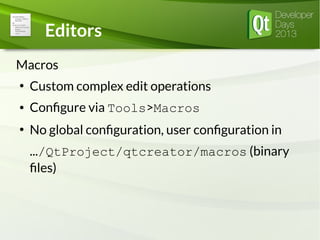 Extending Qt Creator - Tobias Hunger | PDF