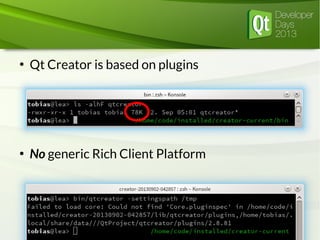 QtDD13 - Qt Creator plugins - Tobias Hunger | PDF