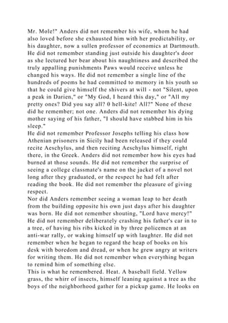 Tobias Wolffs short story, Bullet in the Brain Reprinted by p.docx