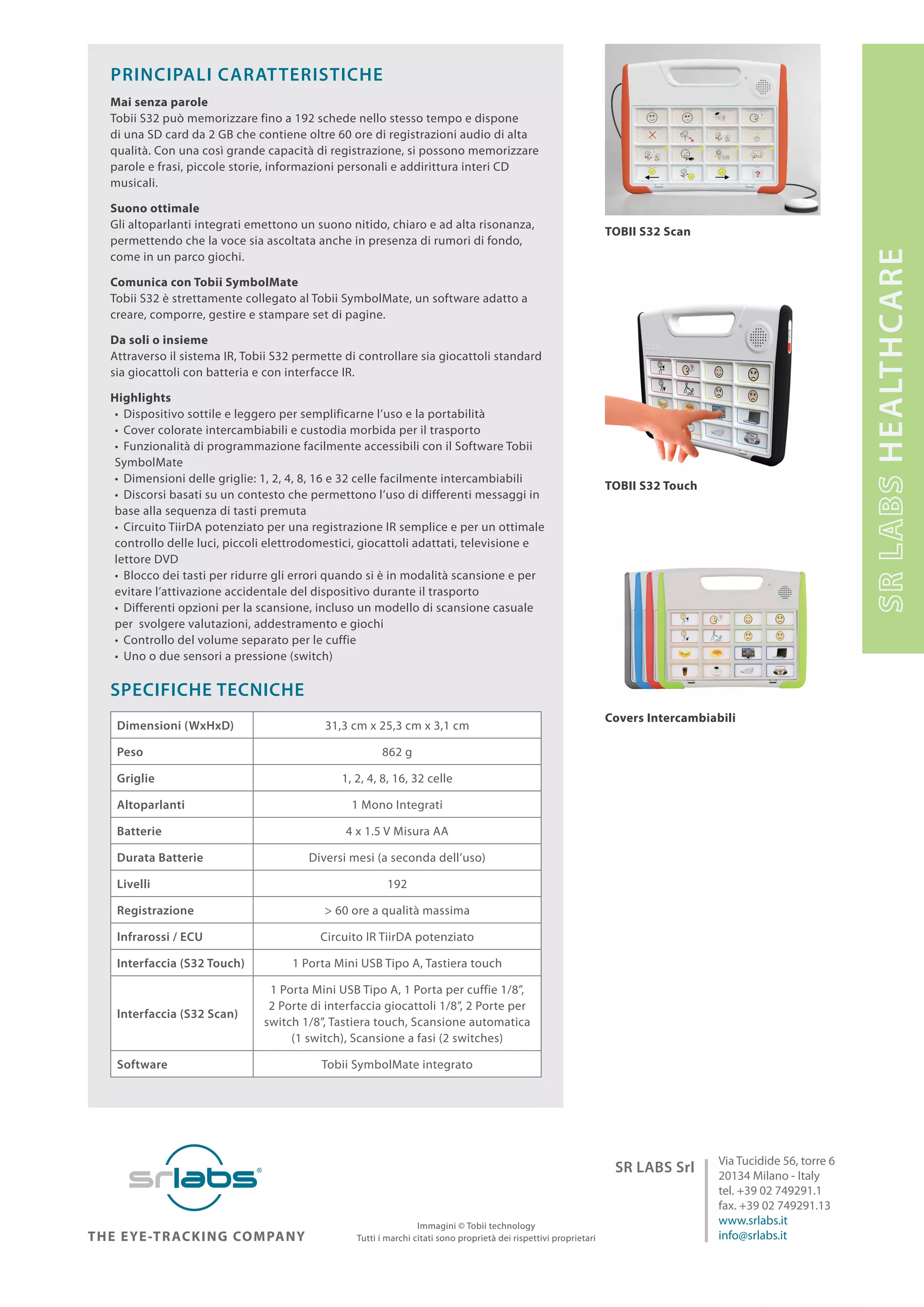 SR Labs - Healthcare - Tobii S32 | PDF