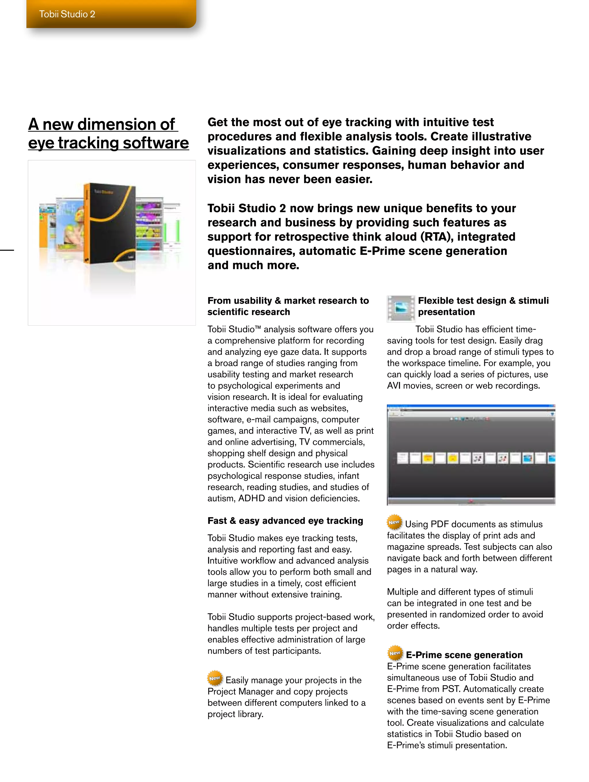 Tobii Studio Brochure | PDF