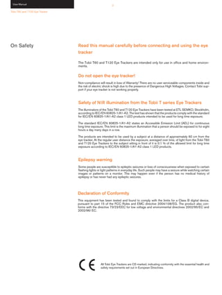 Tobii T60 T120 User Manual | PDF