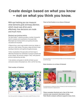 Tobii Usability Brochure | PDF | Technology & Computing