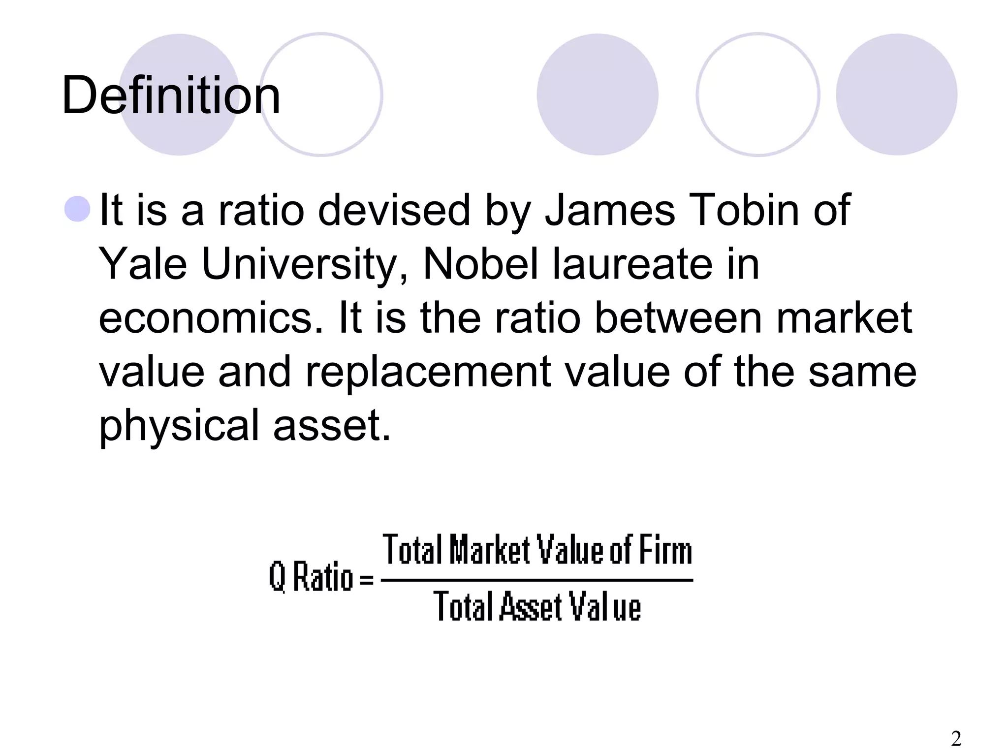 Tobin’s q theory | PPTX
