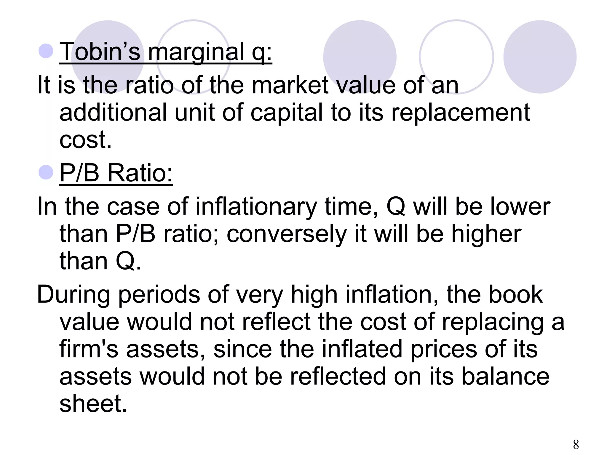 Tobin’s q theory | PPTX