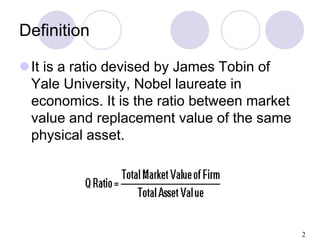 Tobin’s q theory | PPTX