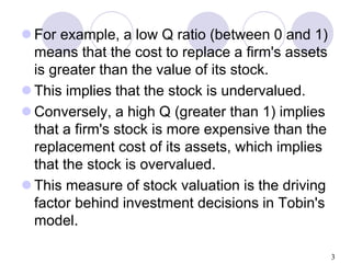 Tobin’s q theory | PPTX