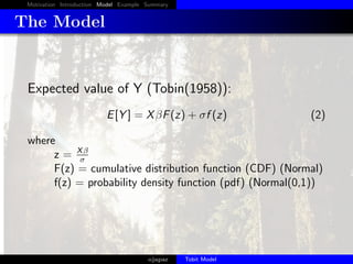 Tobit Model | PDF