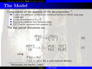 Tobit Model | PDF