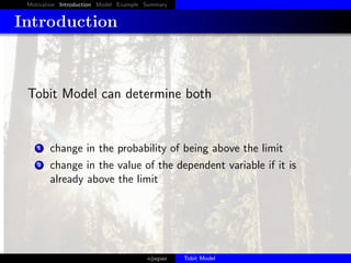 Tobit Model | PDF