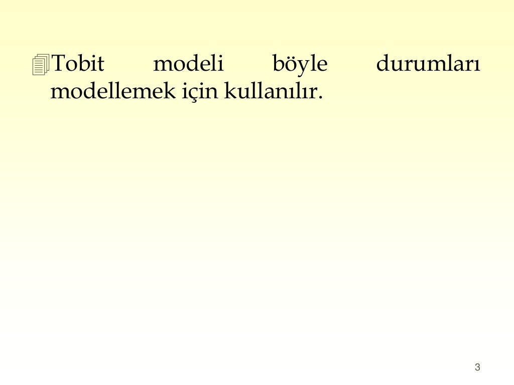 Tobit Modelandtobit Modeli