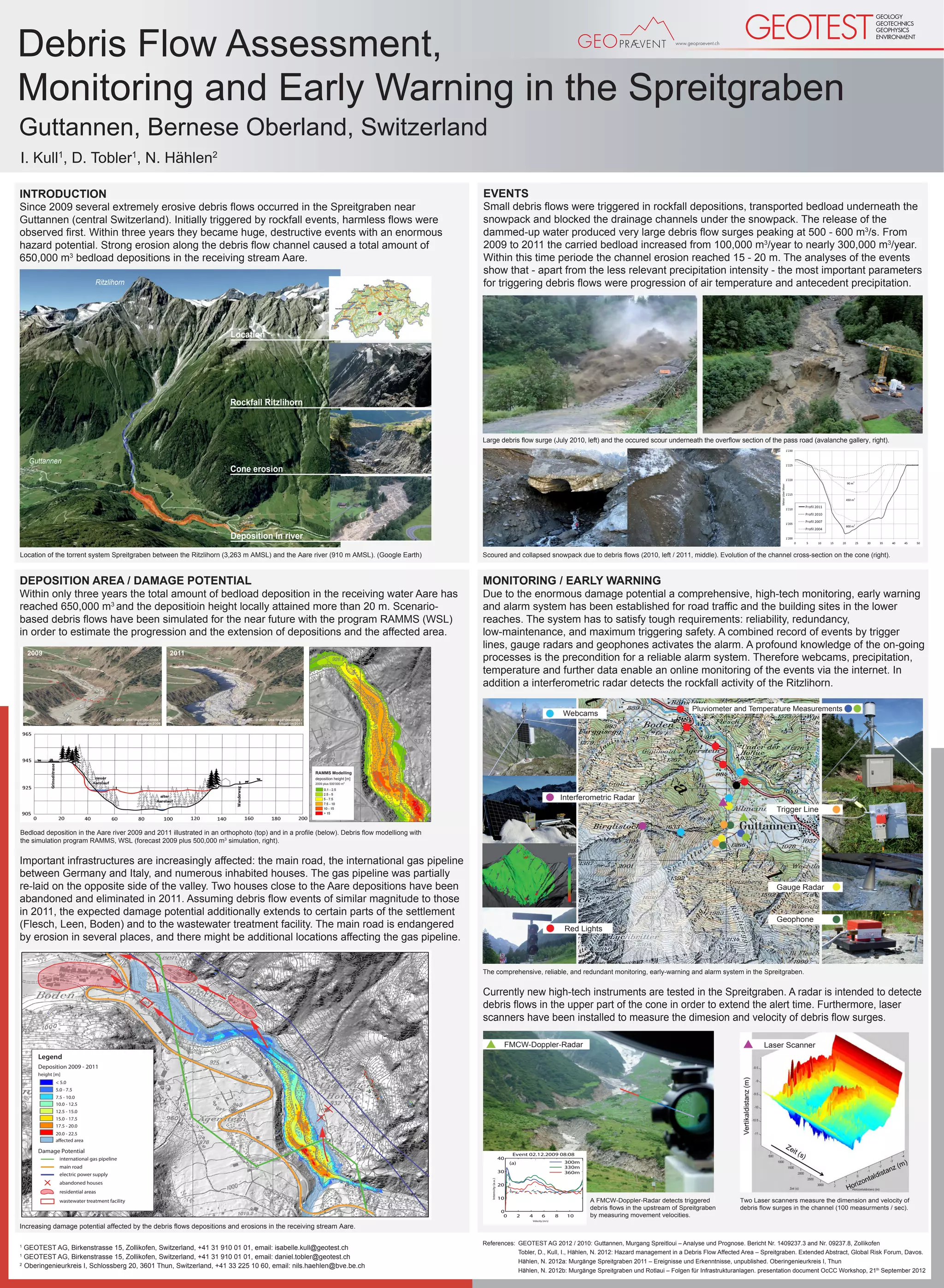 Debris Flow Assessment, Monitoring and Early Warning in the Spreitgraben | PDF