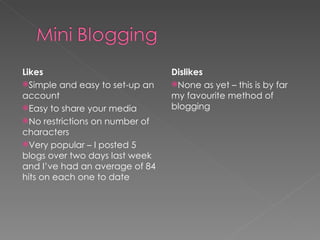 To blog, or not to blog | PPT