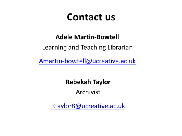 To boldly go.... into the archive by Adele Martin-Bowell and Rebekah ...