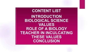 Teaching of biology | PPTX