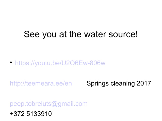 Tobreluts Safranbolu Watersorce | PPT