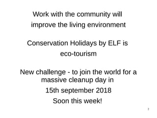 COMMUNAL WORK BY ELF, COMMUNITY ACTIVITIES DAY “LET’S DO IT!" | PPT