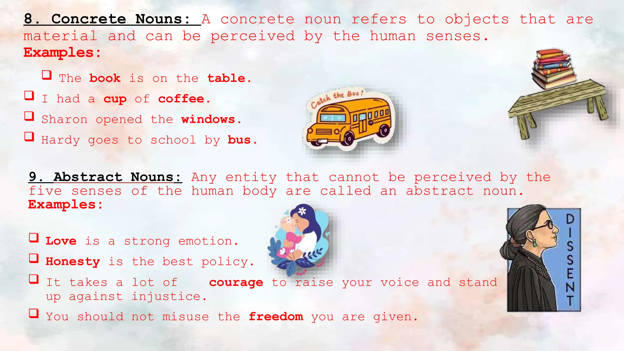 NOUNS AND TYPES OF NOUNS FOR LOWER SECONDARY LEVEL | PPTX