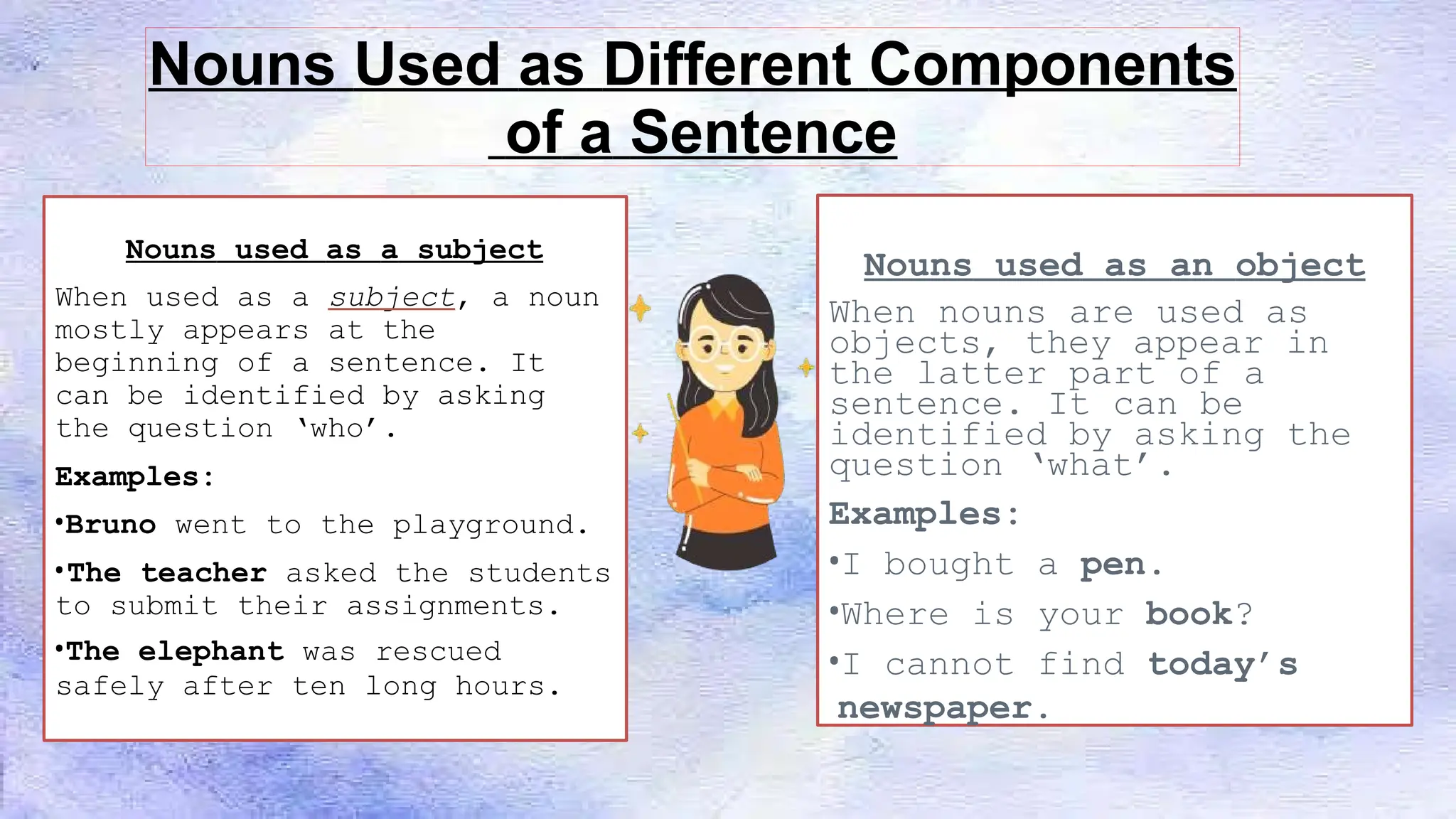NOUNS AND TYPES OF NOUNS FOR LOWER SECONDARY LEVEL | PPTX