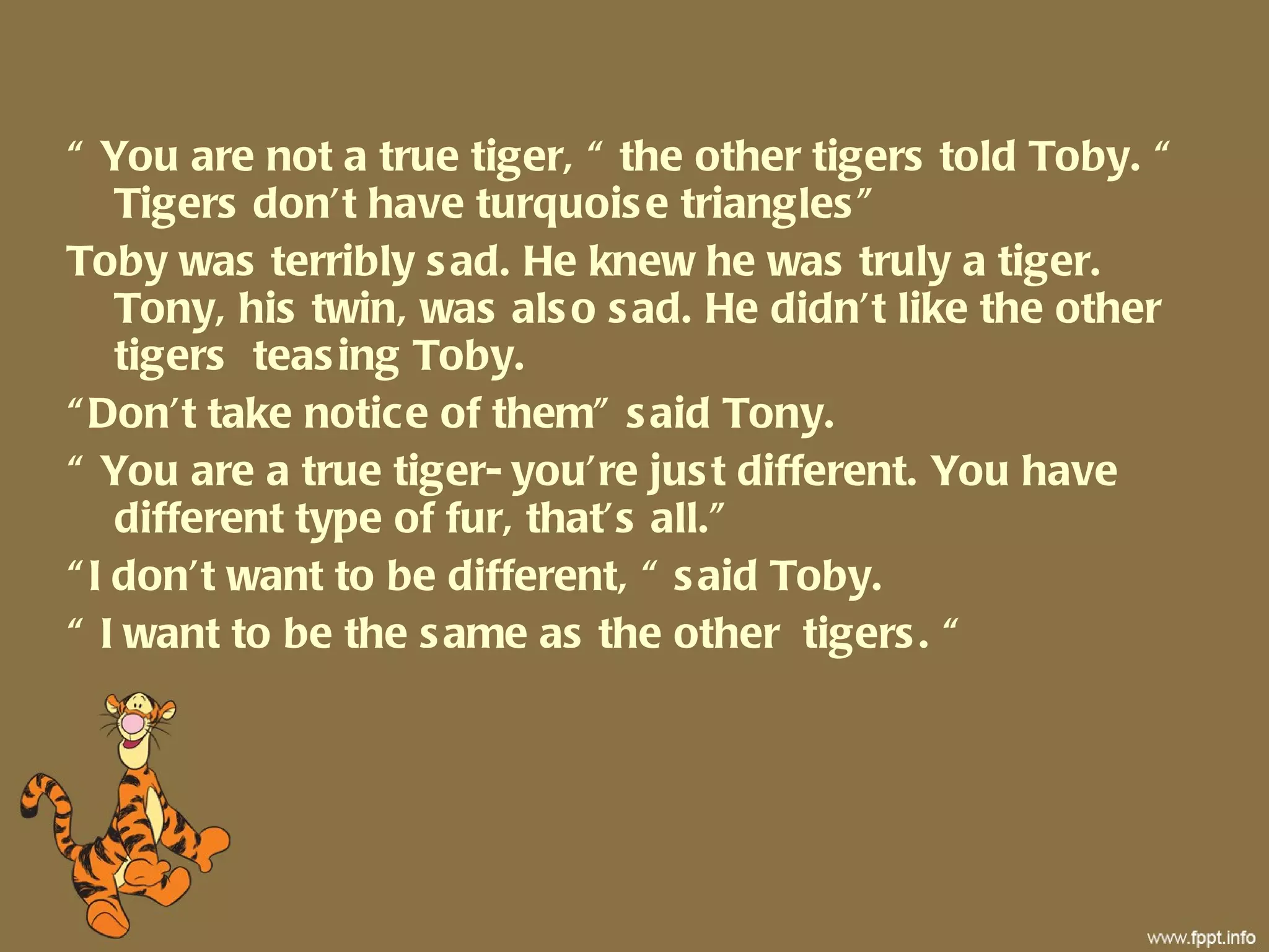 T oby the tiger | PPT